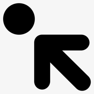 Arrow Pointing To Upper Left To A Circle Comments - Arrow Pointing At ...