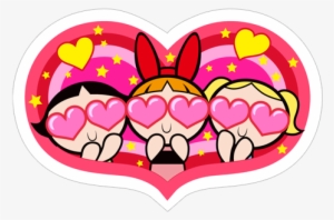 Viber Sticker «the Powerpuff Girls» - Powerpuff Girls Heart Png PNG ...