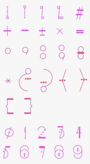 Fluorescent Pink Wavy Line Digital Symbol - Symbol PNG Image ...