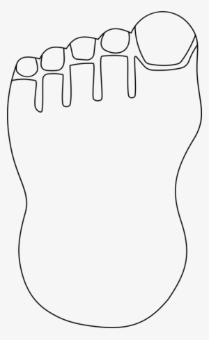 Footprint Drawing Ankle Computer Icons - Giant Feet Clip Art Black And ...