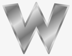 Letter Silver Logo Alphabet Computer Icons Free Commercial - W In ...