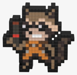 Rocket Raccoon Vs - Rocket Raccoon Pixel Art PNG Image | Transparent ...