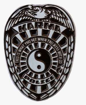 Image Of Karma Police Badge - Emblem PNG Image | Transparent PNG Free ...