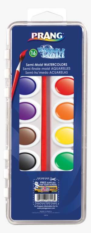 Prang Washable Watercolor Set, 8 Metallic Colors With - Prang Washable ...
