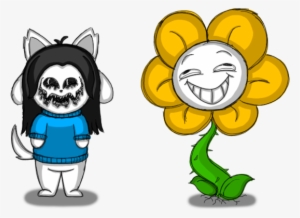 Underswap By Kriztian - Underswap Flowey And Temmie PNG Image ...
