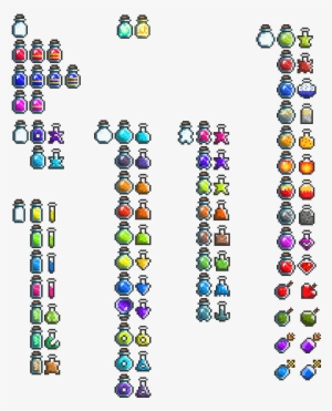 Attached Files - - Terraria Potions PNG Image | Transparent PNG Free ...