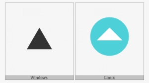 Up-pointing Small Red Triangle On Various Operating - Triangle PNG ...
