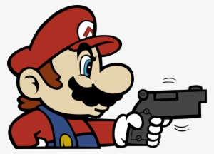 Heres Hi-res Mario Holding A Gun - Mario With Gun Png PNG Image ...