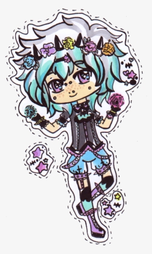 Pastel Goth Boy - Pastel Goth Kawaii Chibi Boy PNG Image | Transparent ...