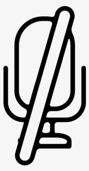 Mute Mic Interface Symbol With Slash Vector - Icon PNG Image ...