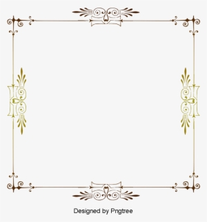 Square Four Corner Decorative Frame, Vector, Frame, - Portable Network ...