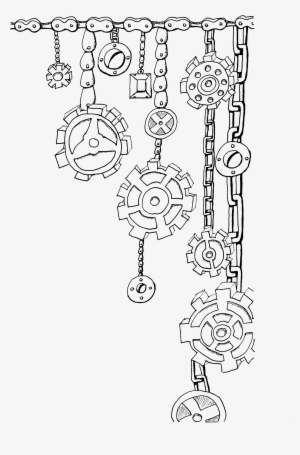 Drawing Steampunk Line Image Free Download - Steampunk Gears Line Art ...