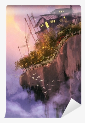 Fantasy Scenery With Floating Islands In The Sky,digital - Al Borde Del ...