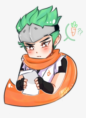I Draw Our Carrot Boi ~♥ - Overwatch Art Cute Genji PNG Image ...