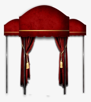 Red Curtain And Canopy Entrance - Red Curtain PNG Image | Transparent ...