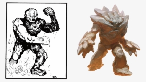 Clip Library Stock Monsters Earth Elemental Dungeons - D&d Elemental ...