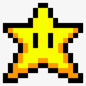 Pixel Star Png Vector Transparent Download - Super Mario Star Pixel Art ...