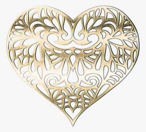 Heart Metal Gold Texture Graphic Decorativ - Coeur Metal PNG Image ...