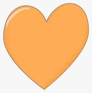 Orange Heart Clip Art At Clker Com Vector Clip Art - Heart Orange PNG ...