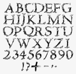 Asteroid Font Letters - Letter PNG Image | Transparent PNG Free ...