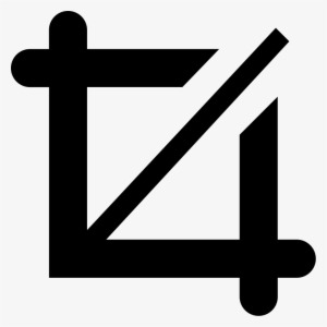 Cropping Design Interface Symbol Of Straight Lines - Symbol PNG Image ...