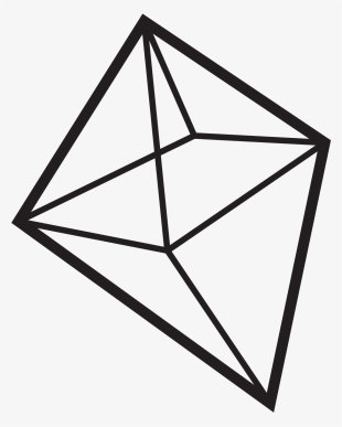 Transparent Diamond Geometric - Square Rotated 45 Degrees PNG Image ...