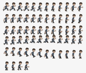 Running Sprite Sheet Png Graphic Transparent Stock - Man Sprite Sheet ...