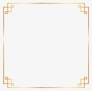Frame Border Gold Chinese Asian Ftestickers - Simple Gold Frame Png PNG ...