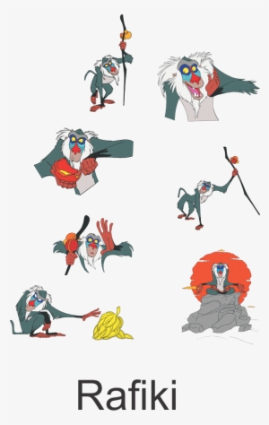 Rafiki Vector - Lion King Rafiki Round Ornament PNG Image | Transparent ...