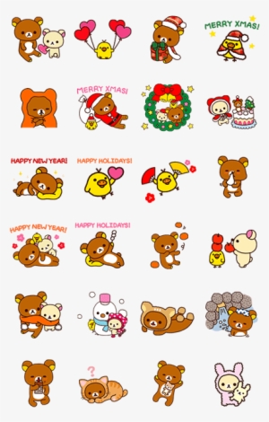 Winter Rilakkuma Stickers - Rilakkuma Stickers PNG Image | Transparent ...