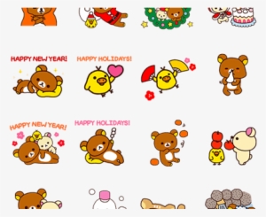 Winter Rilakkuma Stickers - Rilakkuma Stickers PNG Image | Transparent ...