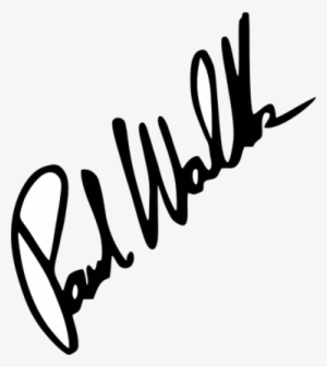Koszulka Paul Walker Signature Koszulka Paul Walker - Signature PNG ...
