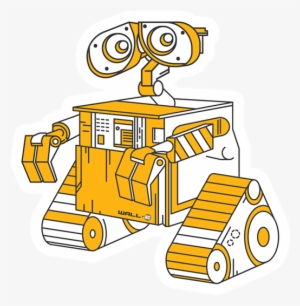 Wall E Sticker - Sticker PNG Image | Transparent PNG Free Download on ...