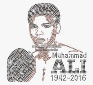 Personalized Portrait Of Muhammad Ali Rhinestone Iron - Cross-stitch ...