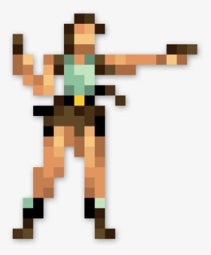 Author Comments - Pixel Art Lara Croft PNG Image | Transparent PNG Free ...
