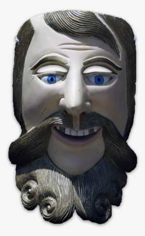 Hermit Mask - Old Man Dance In Mexico Mask PNG Image | Transparent PNG ...