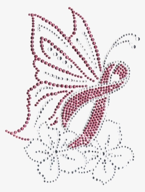 Pink Butterfly Ribbon - Pink Ribbon Butterfly Png PNG Image ...