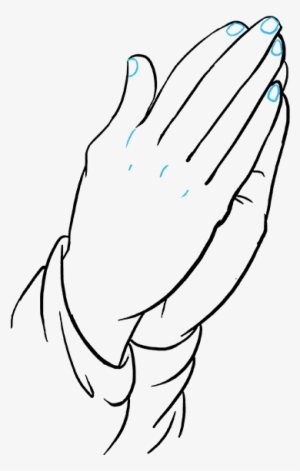 How To Draw Praying Hands - Draw Praying Hands Step By Step PNG Image ...