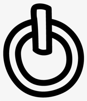 Power Symbol Variant Hand Drawn Outline Vector - Hand Drawn Power Icon ...