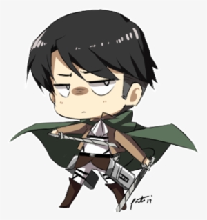 Chibi Levi By Radical Rhombus Xd-d6r0eax - Chibi Levi Png PNG Image ...