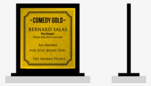 Comedy Gold Plaque - Graphics PNG Image | Transparent PNG Free Download ...