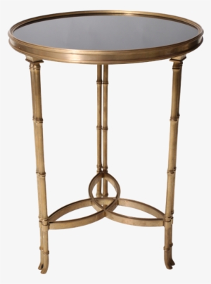 Bamboo Mirrored Side Table - Round Mirrored Side Tables PNG Image ...