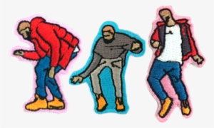 Dancing Drake Patches 3-pack - Patches And Pins Drake PNG Image ...