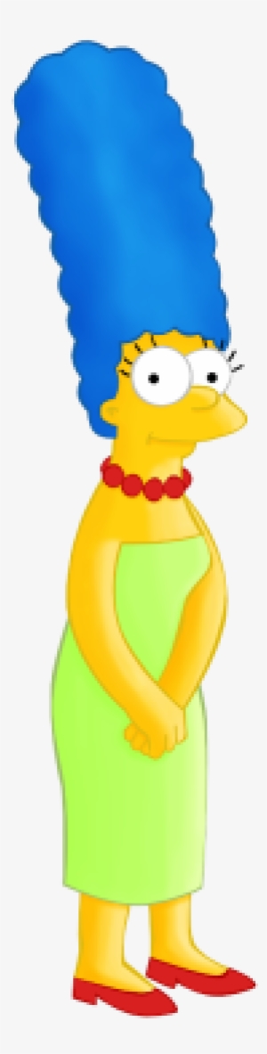 Best Free Marge Simpson Png Image - Marge Simpson With Hair Down PNG ...
