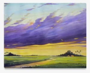 Beauty Of Rural Sunset - Painting PNG Image | Transparent PNG Free ...