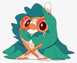 Rowlet Dressed Up As Decidueye - Pokemon Rowlet PNG Image | Transparent ...