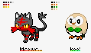 Litten Rowlet - Litten Sprite PNG Image | Transparent PNG Free Download ...