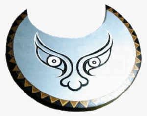 Wooden Greek Silver Face Shield - Circle PNG Image | Transparent PNG ...