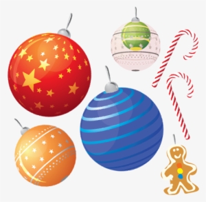 Christmas Balls Vector Png