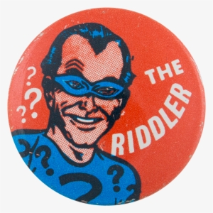 The Riddler - Vintage Pin Pinback - The Riddler - Dc Batman - 1966 PNG ...